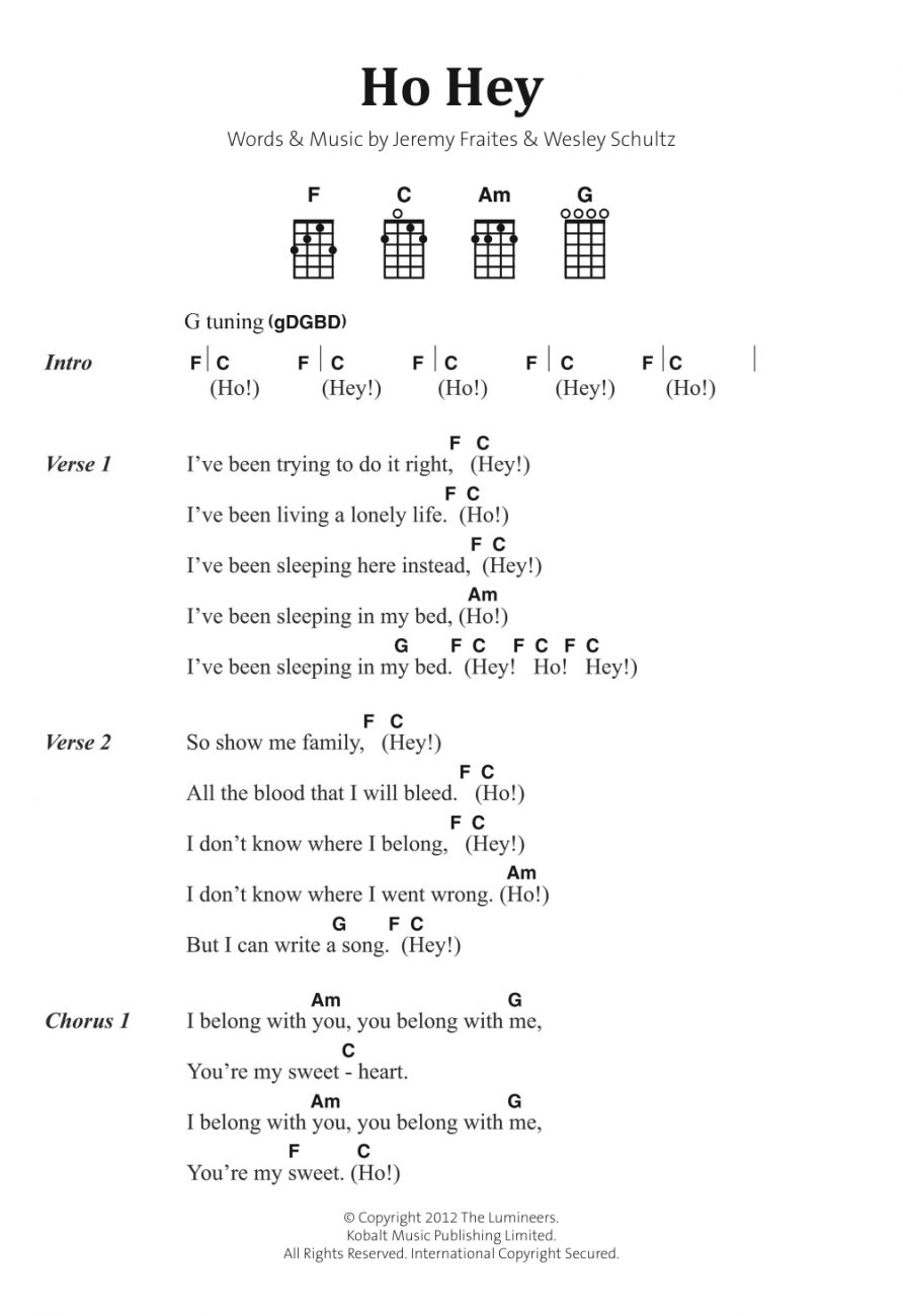 Ho Hey Chords - dietamed.info